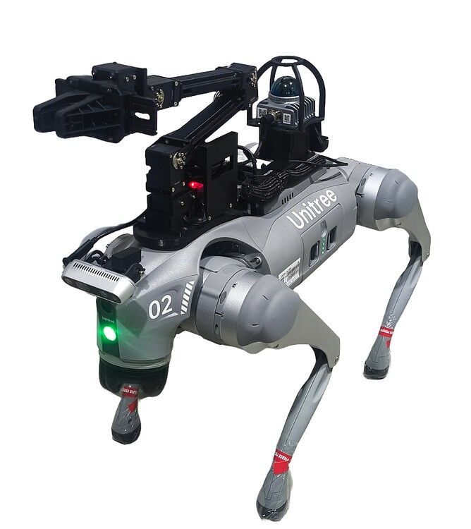 [Unitree Go2] | OpenManipulator | Realsense D435i | Realsense D405 ...